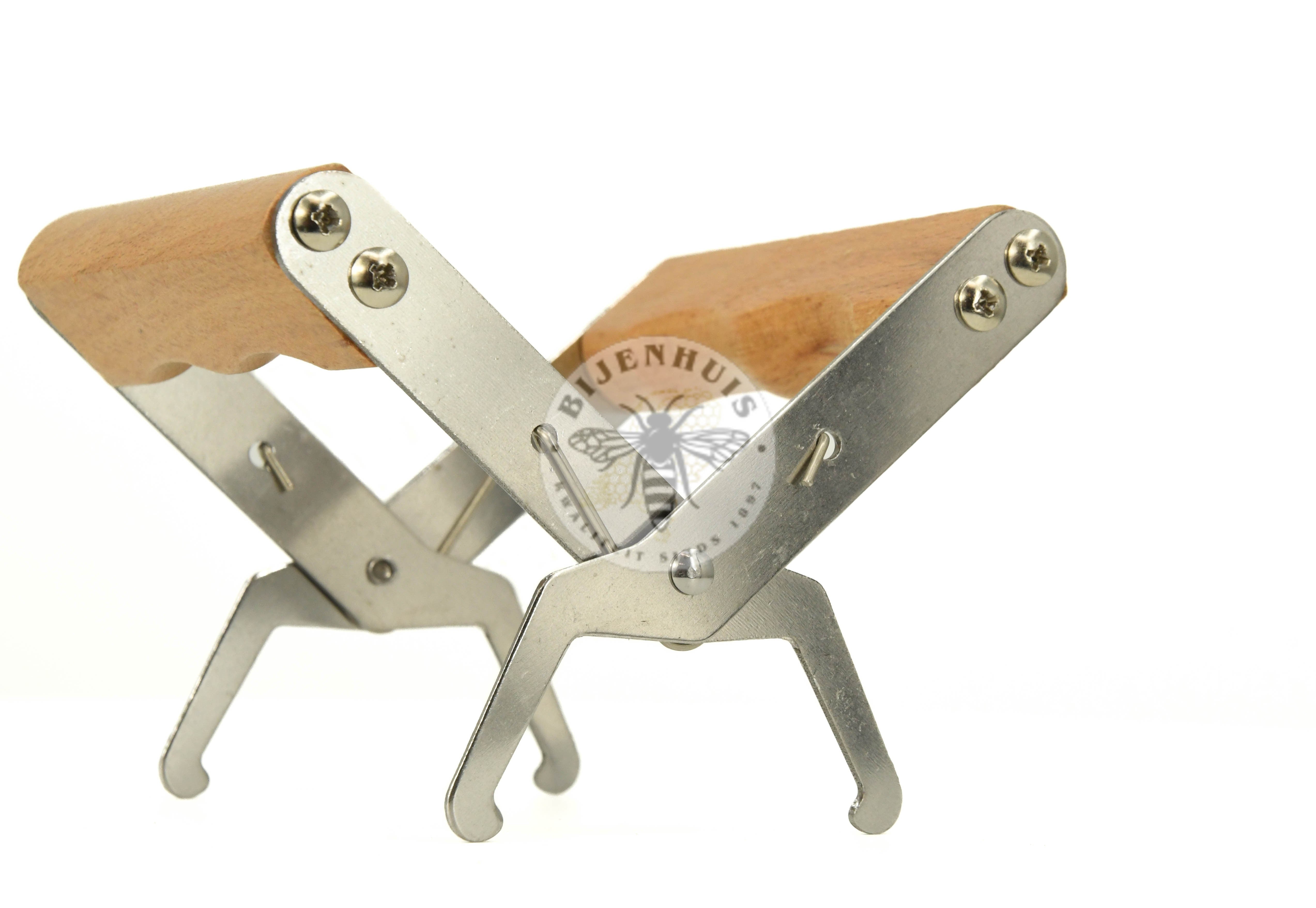 Raampjesgreep met houten handvat - Het Bijenhuis